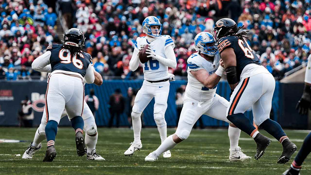 Jared Goff's best throws from 3-TD game vs. Bears Week 16