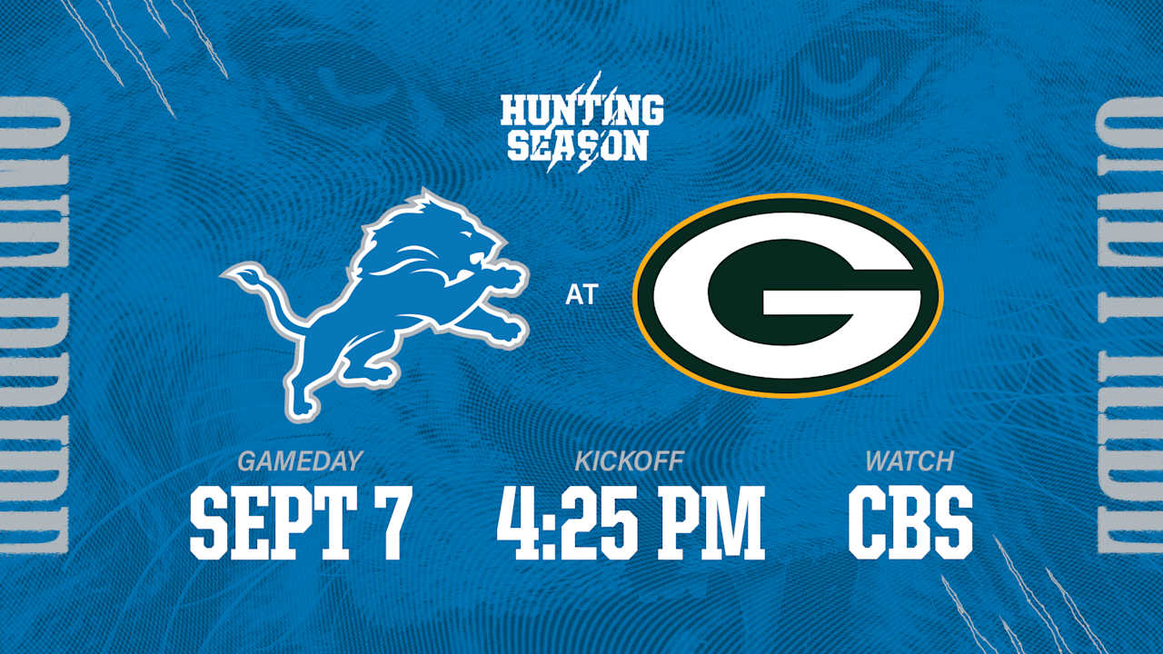 Lions at Packers: Week 1 Game Trailer