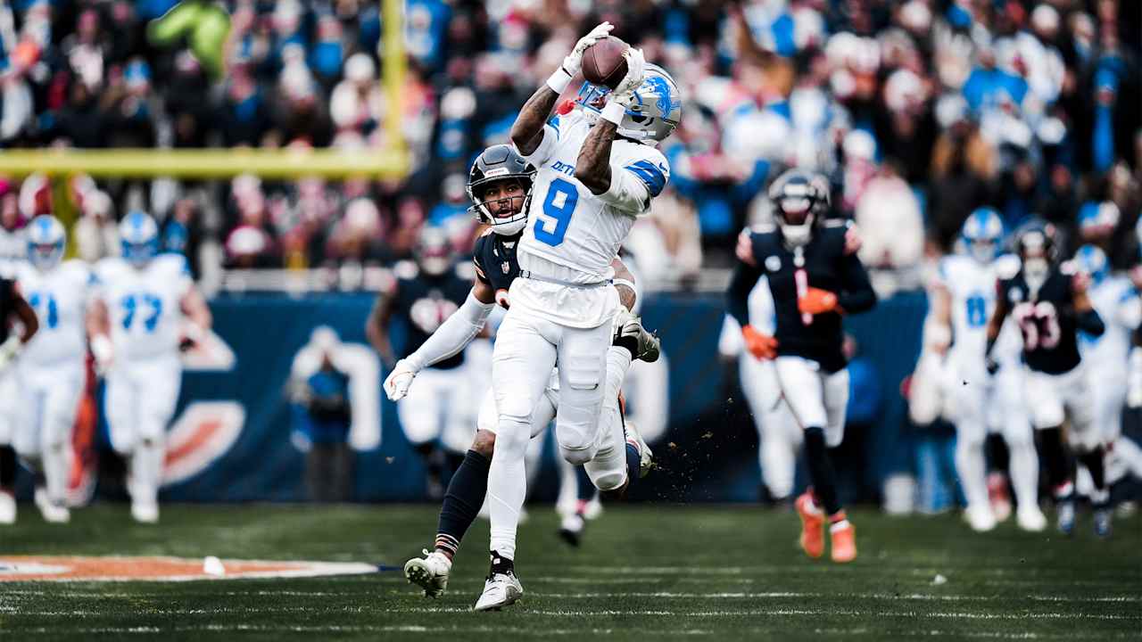 Every Jameson Williams touch in WR's 150-yard game vs. Bears Week 16