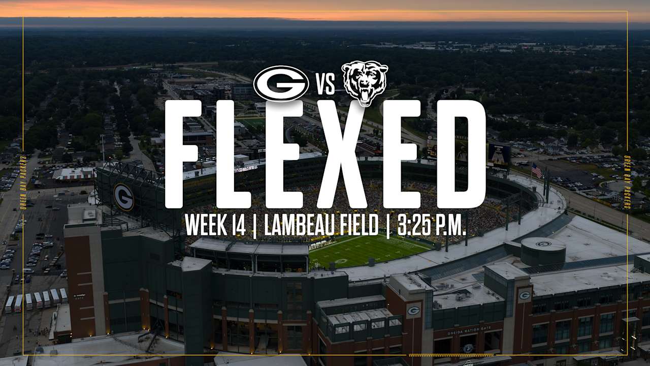 Packers-Bears Week 14 game flexed to 3:25 p.m. CT
