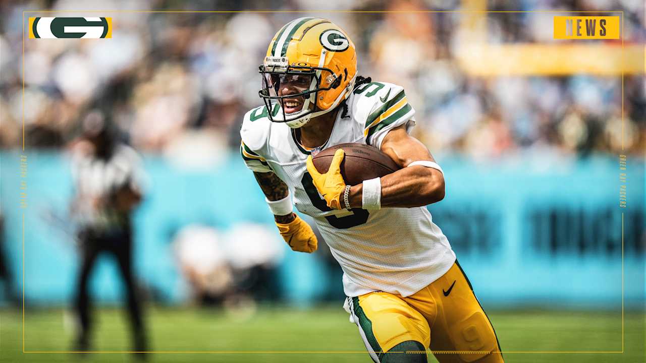 Packers receiver Christian Watson talks new contract, pending return