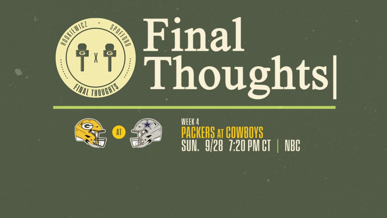 Final Thoughts: Packers vs. Cowboys | Week 4