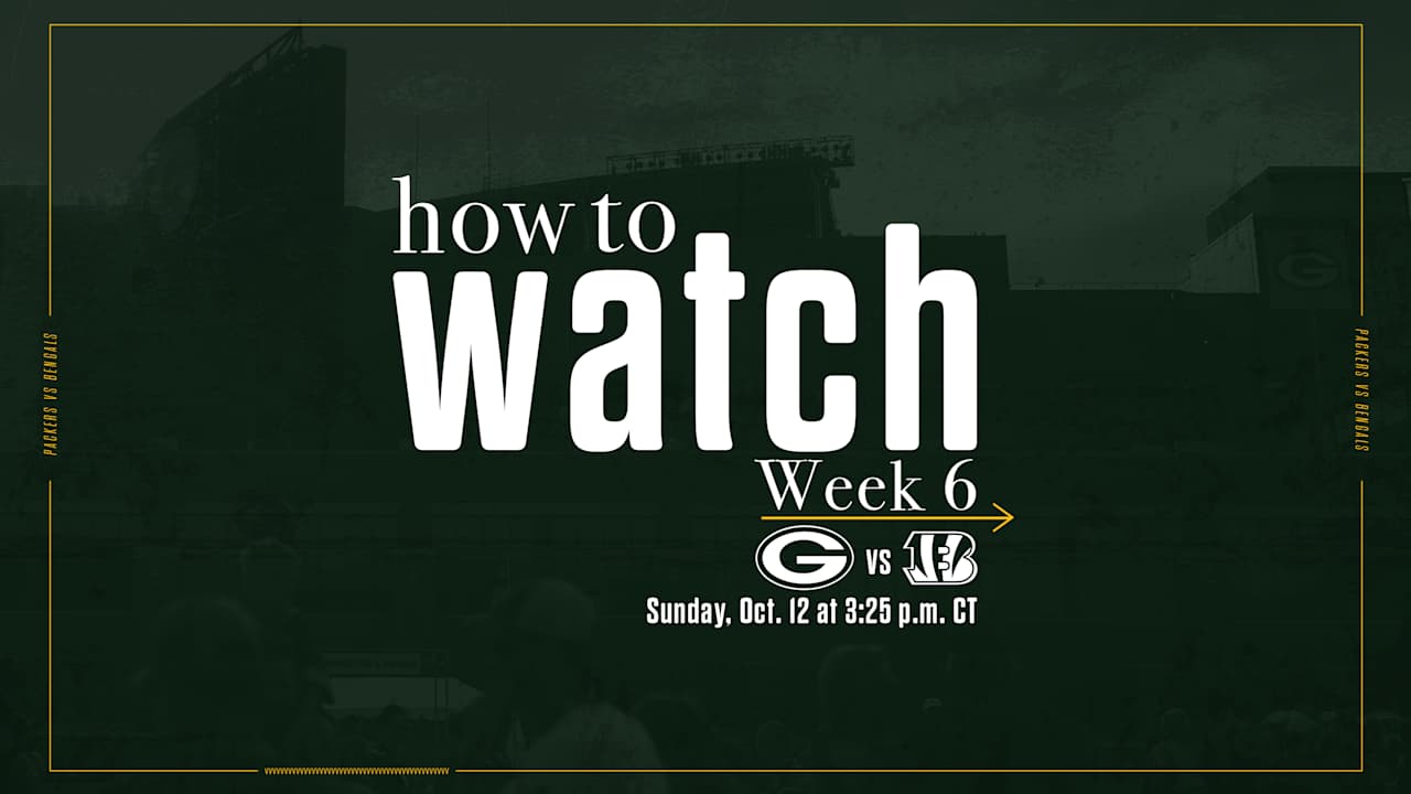 Packers vs. Bengals | How to watch, stream & listen | Week 6 - BVM Sports