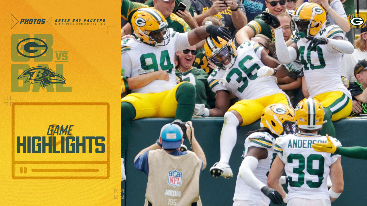 Anthony Johnson Jr. scoops up fumble for touchdown | Packers vs. Ravens