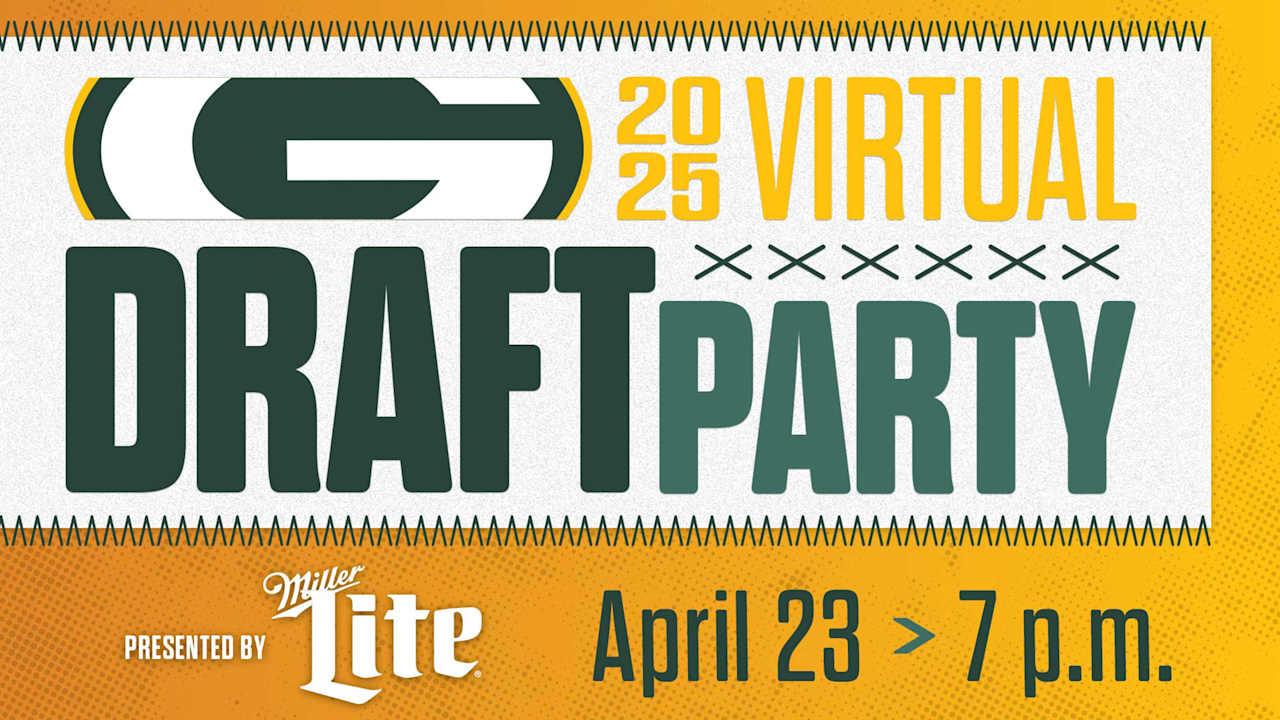 Packers Virtual Draft Party, presented by Miller Lite, set for April 23