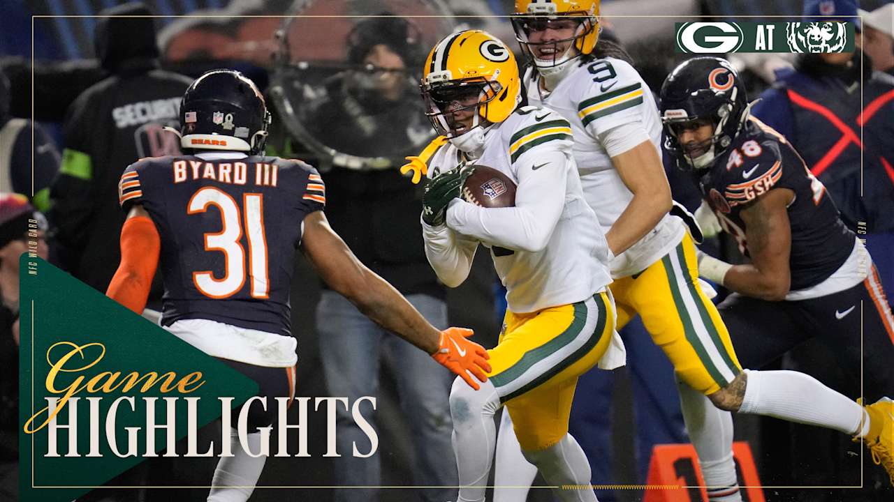 Matthew Golden scores FIRST TOUCHDOWN | Packers vs. Bears NFC Wild Card