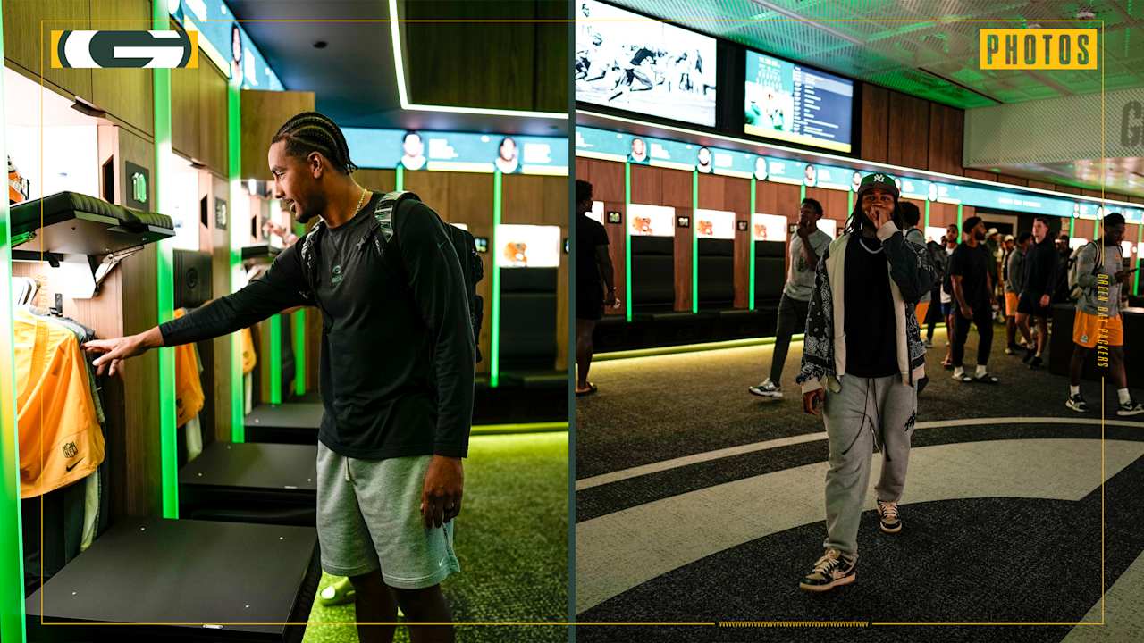 Photos: Packers see new locker room for first time