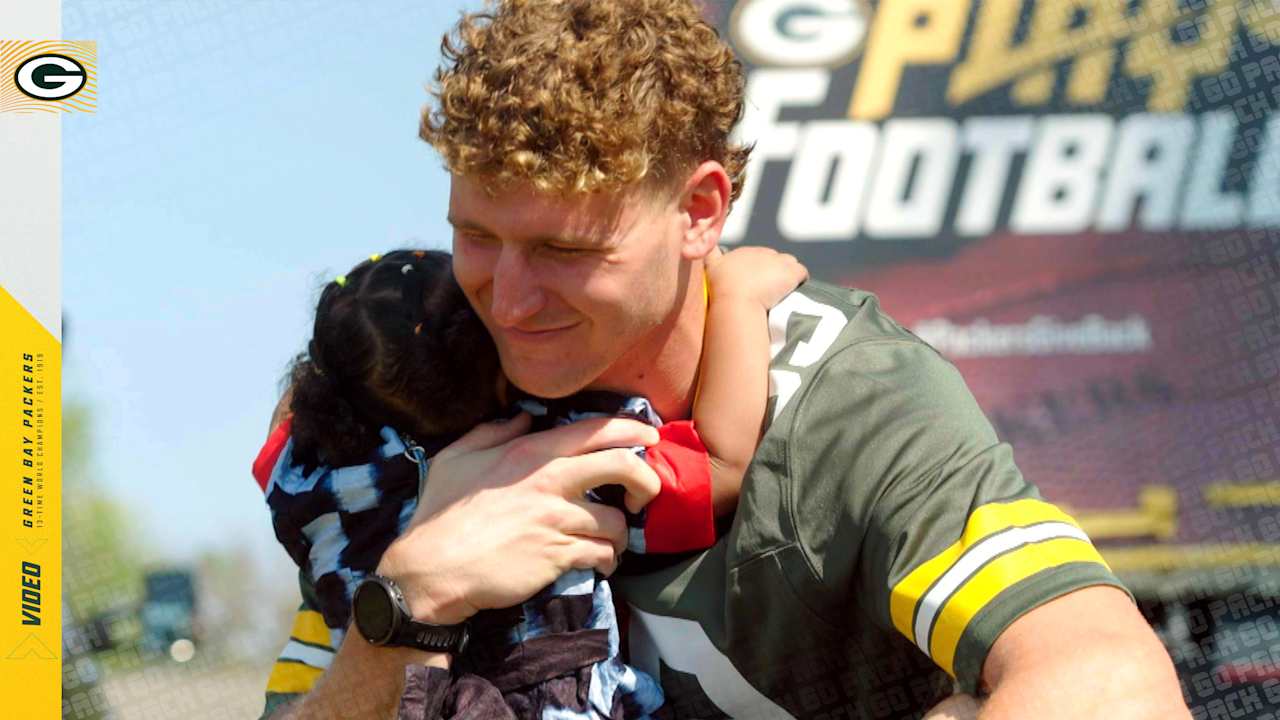 Packers host football camp for the children of Syble Hopp School for ...