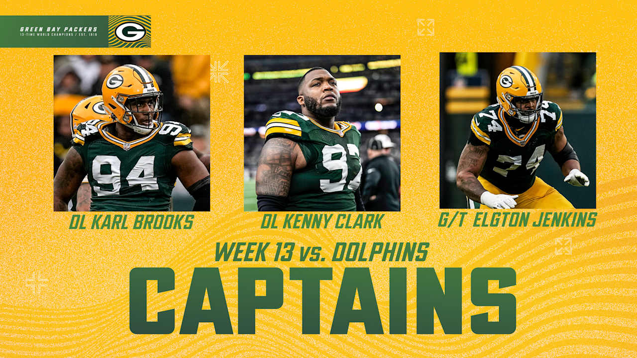 Packers pick captains for Week 13 vs. Dolphins