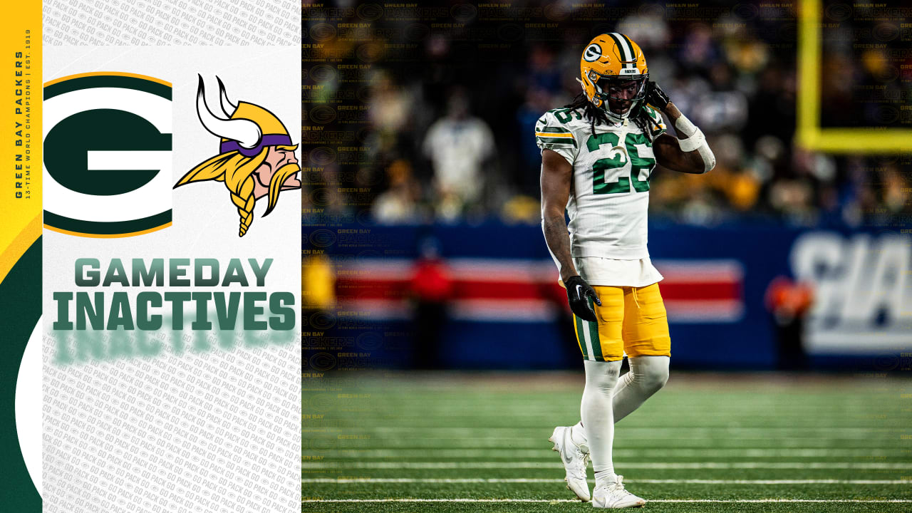 S Darnell Savage, DL T.J. Slaton active for Green Bay | Packers-Vikings inactives