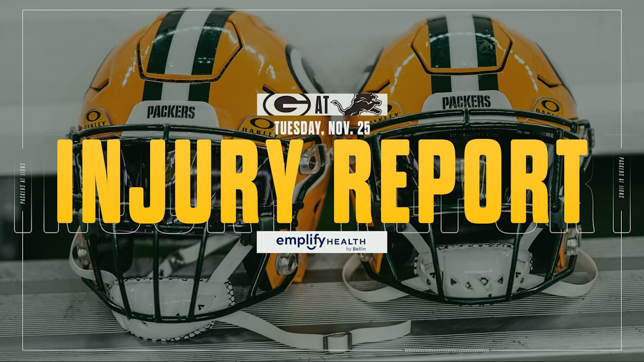 Packers-Lions Injury Report | Nov. 25, 2025