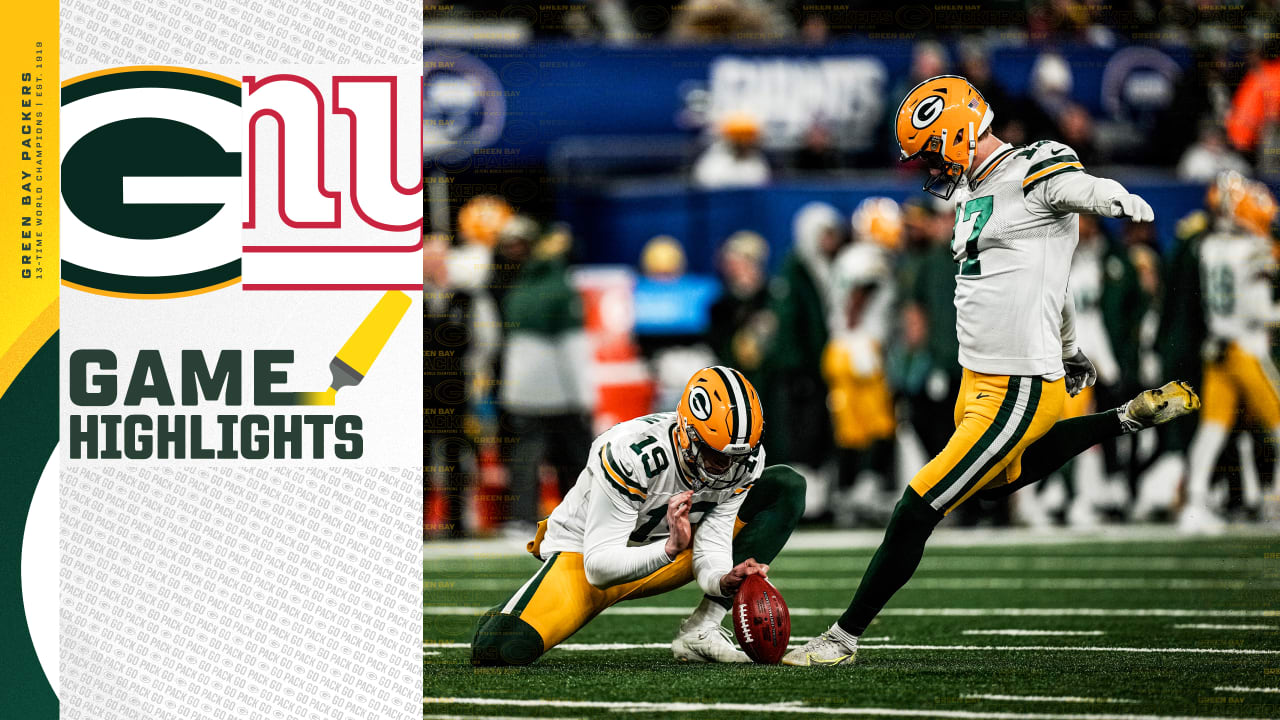 Anders Carlson drills 32-yard field goal | Packers vs. Giants