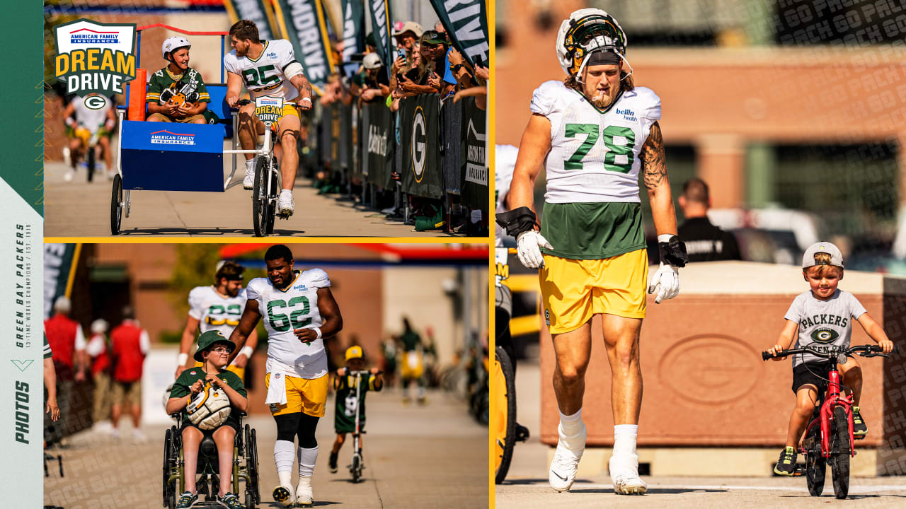 Photos: Packers players pedal down DreamDrive with fans