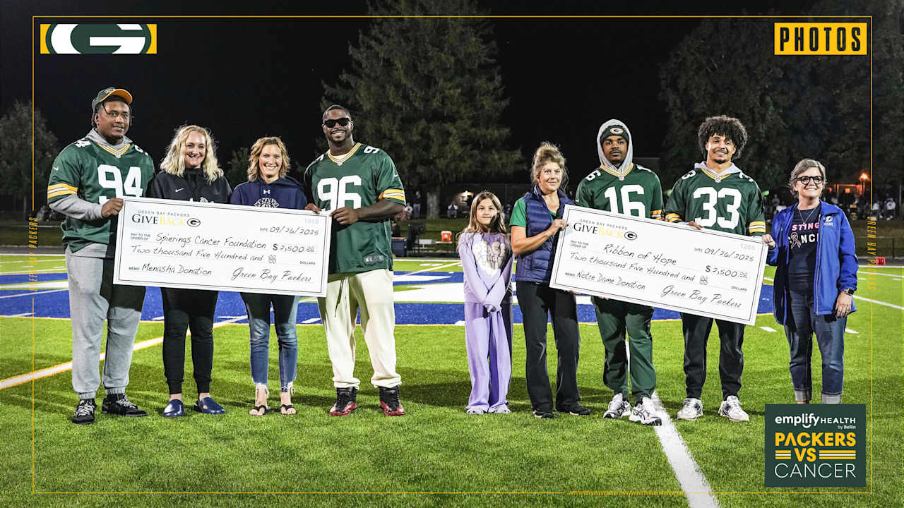 Friday Night Lights: Packers attend high school football game to ...