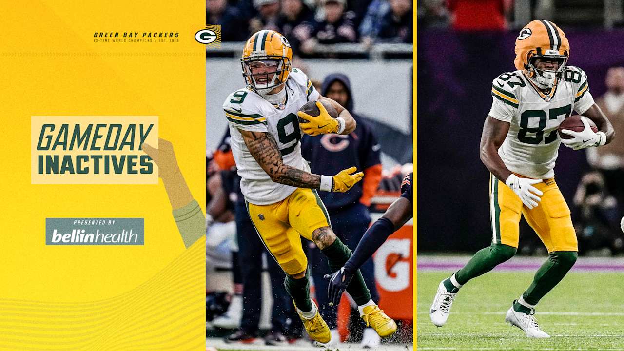 WR Christian Watson up, WR Romeo Doubs down for Sunday | Packers-Bears ...