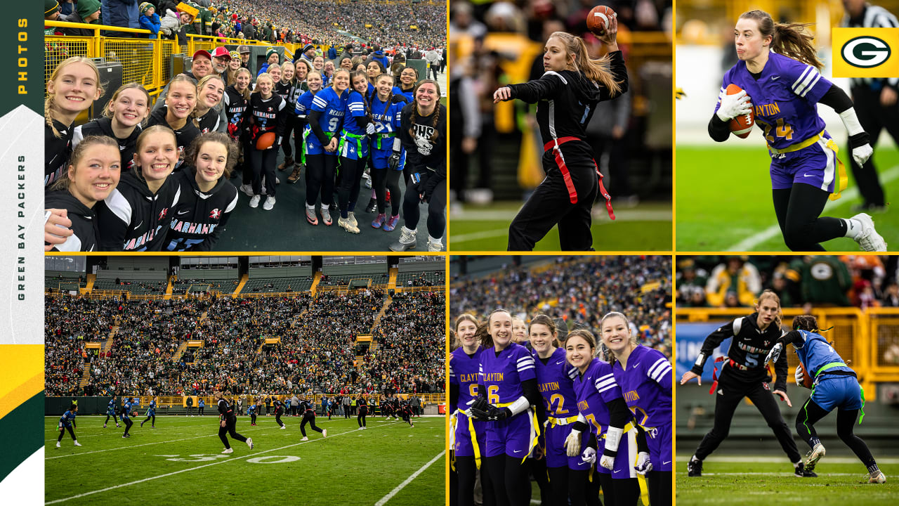 Photos: Packers host Girls Flag Football competition at Lambeau Field
