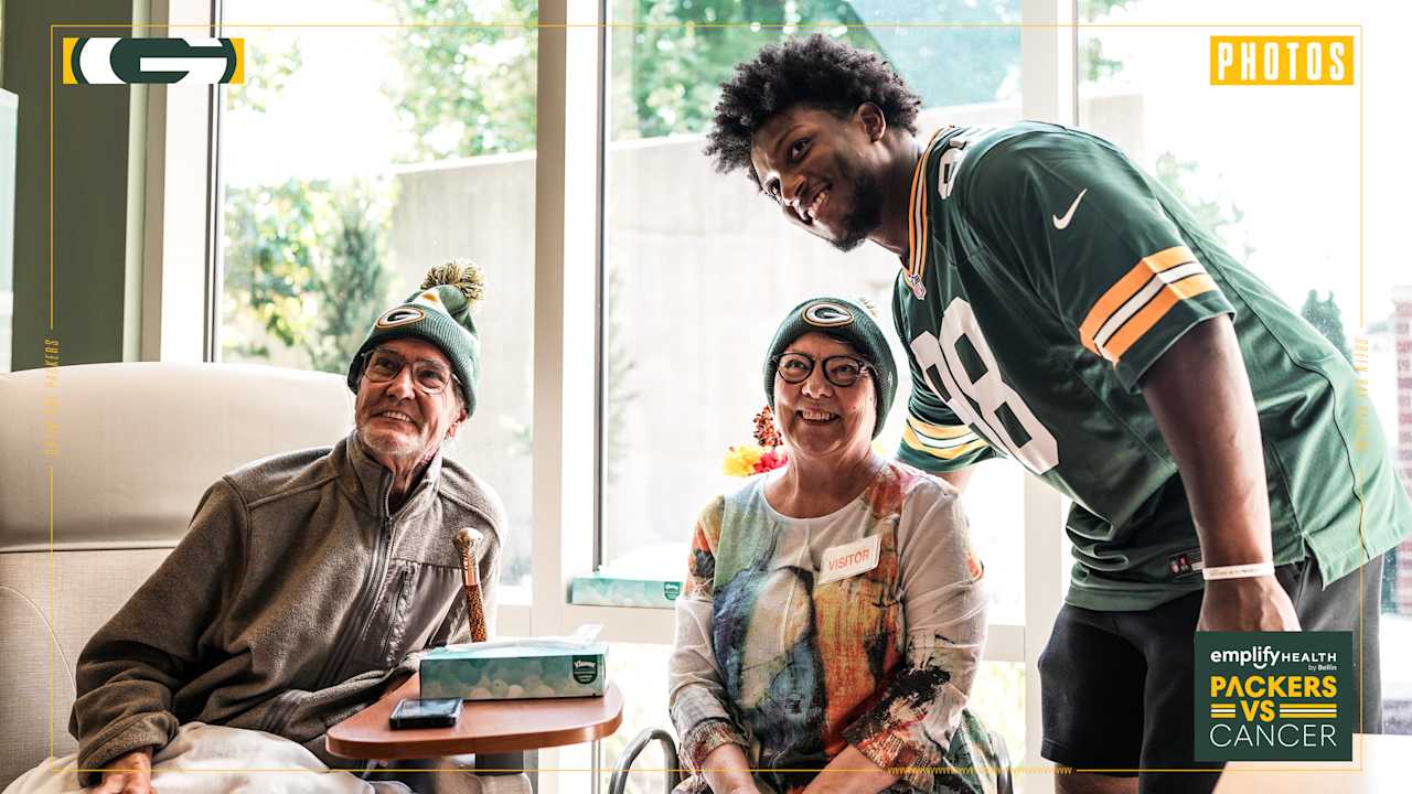 Photos: James Ester helps kick off 2025 Packers vs. Cancer campaign