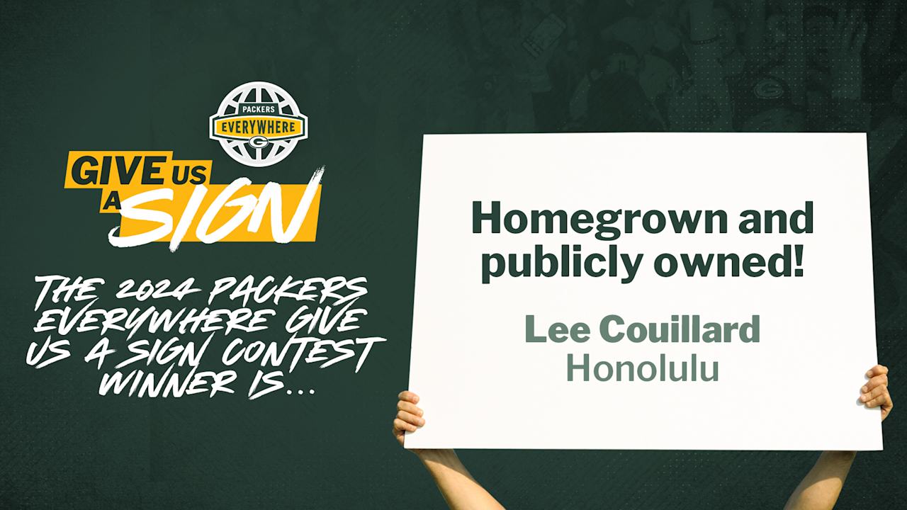 Packers ‘Give Us a Sign’ contest winner chosen