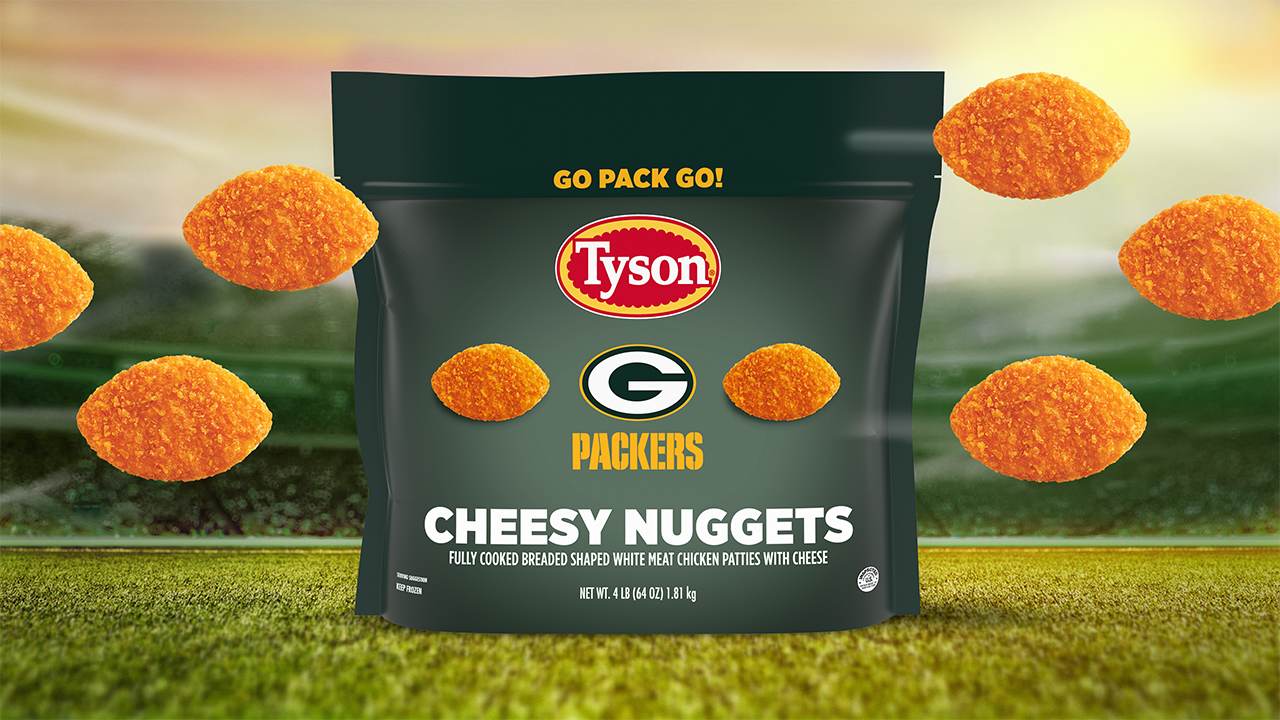 Packers, Tyson Foods announce partnership featuring new Cheesy Nuggets