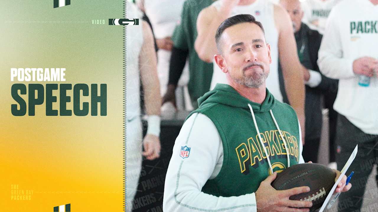 Postgame speech: Packers celebrate 27-18 win over Commanders