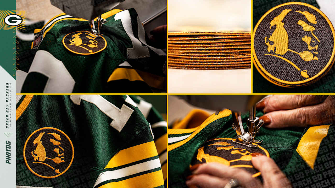 Photos: Packers' seamstresses affix Madden patch ahead of Thanksgiving ...