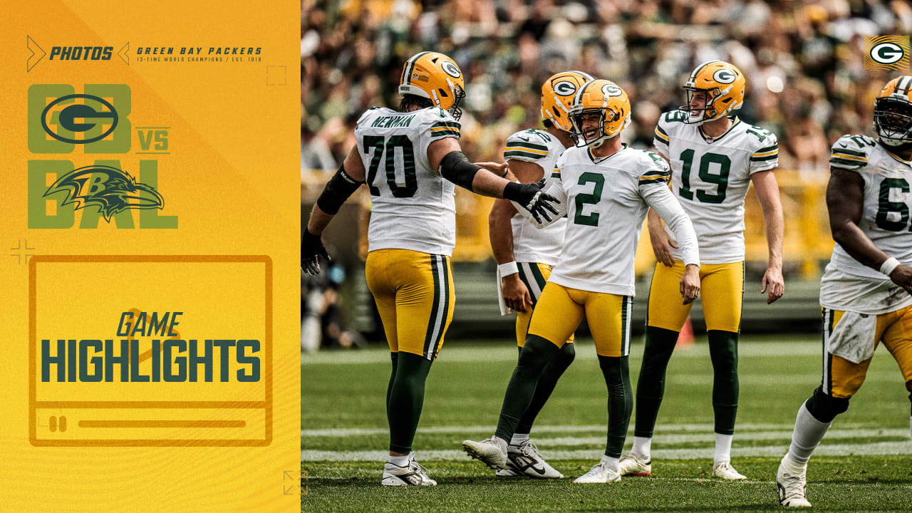 Greg Joseph booms 55-yard field goal | Packers vs. Ravens