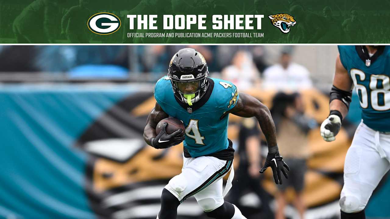Dope Sheet: Packers hit the road for Week 8 matchup vs. Jacksonville ...