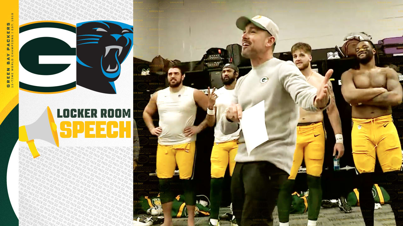 Matt LaFleur hands out game ball after victory vs. Panthers | Locker ...
