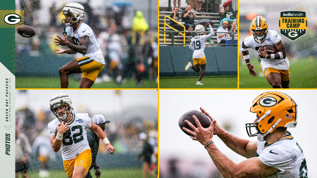 Photos: Rain pours during Packers training camp practice