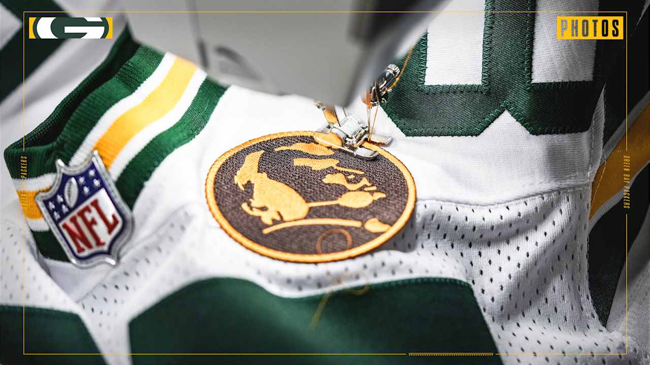 Photos: Packers' seamstresses affix Madden patch ahead of Week 13 ...