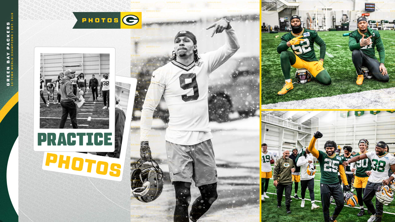 Photos: Packers trek to practice during Friday blizzard in Green Bay