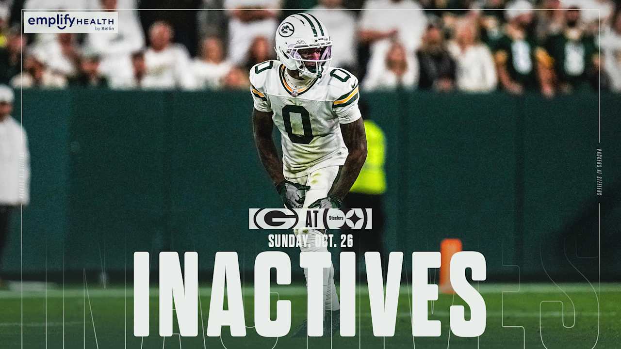 WR Matthew Golden, K Brandon McManus active for Green Bay | Packers ...