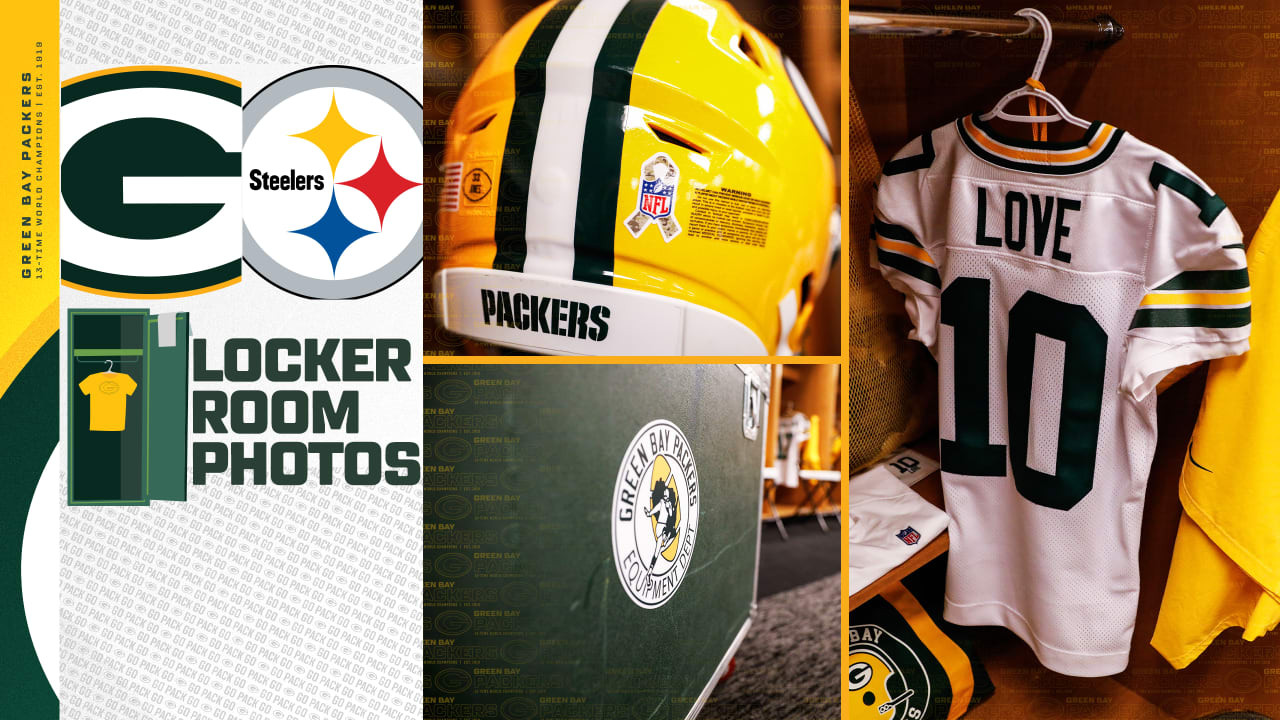 Photos: Packers' equipment prepped & ready for players in Pittsburgh
