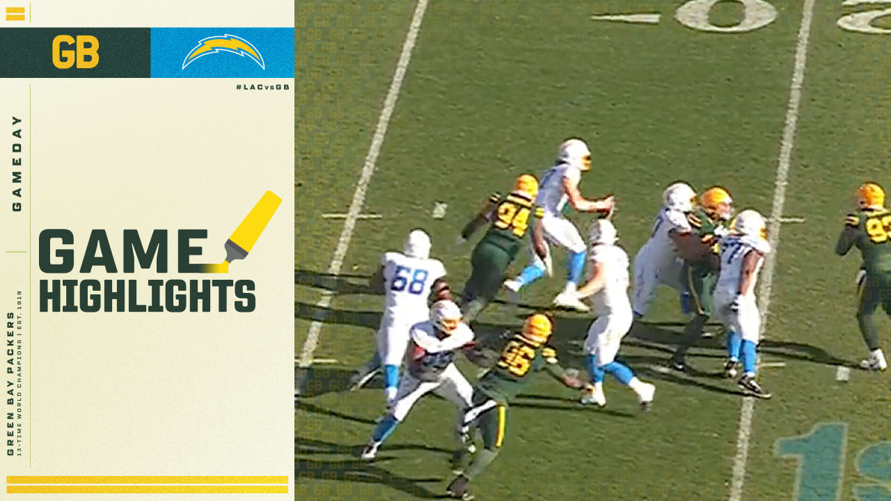 Karl Brooks sacks Justin Herbert on first down | Packers vs. Chargers