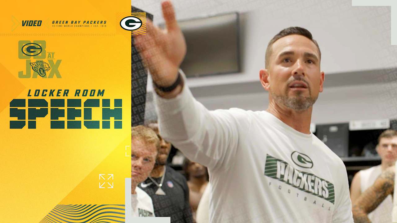 LaFleur's locker room speech after Packers' walk-off win in Jacksonville