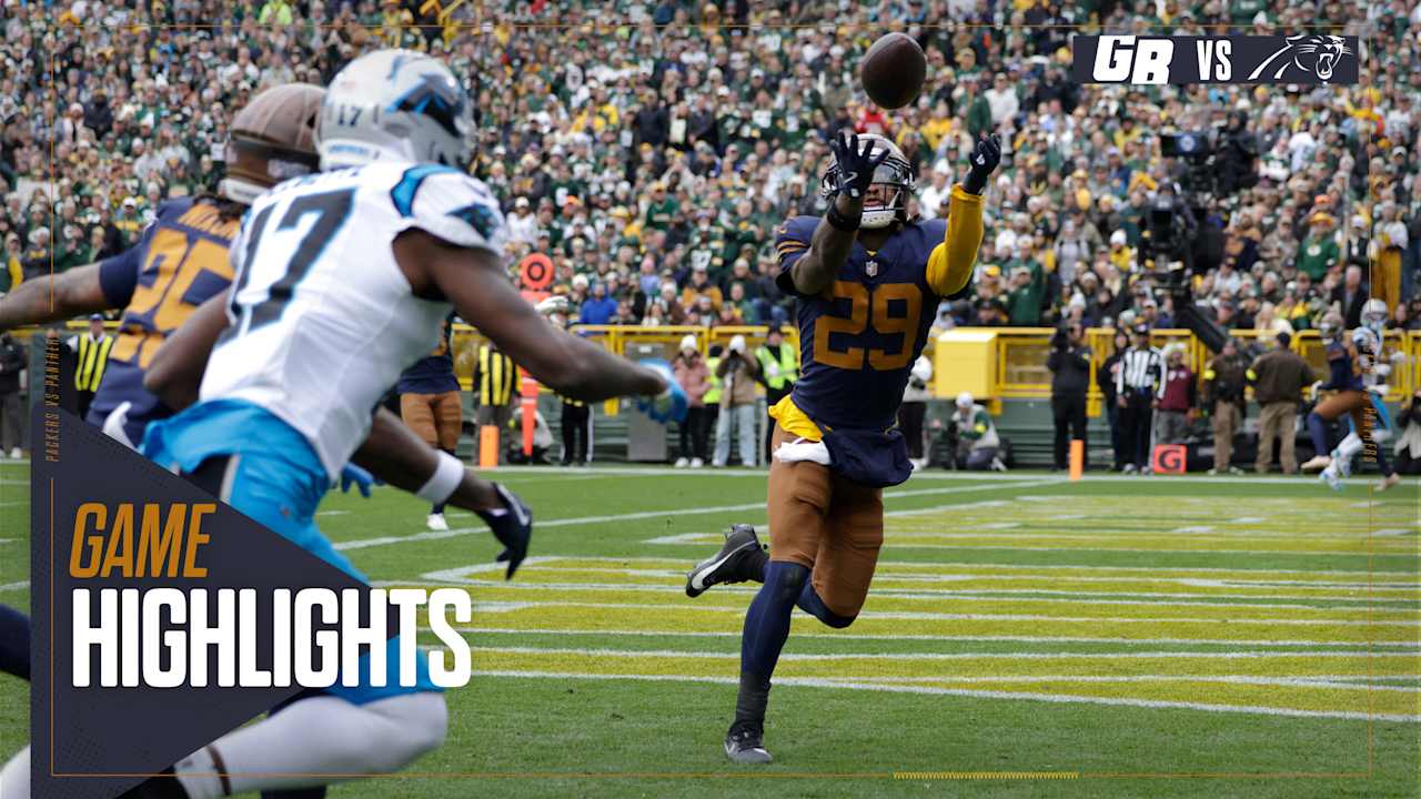 Xavier McKinney end-zone INTERCEPTION | Packers vs. Panthers