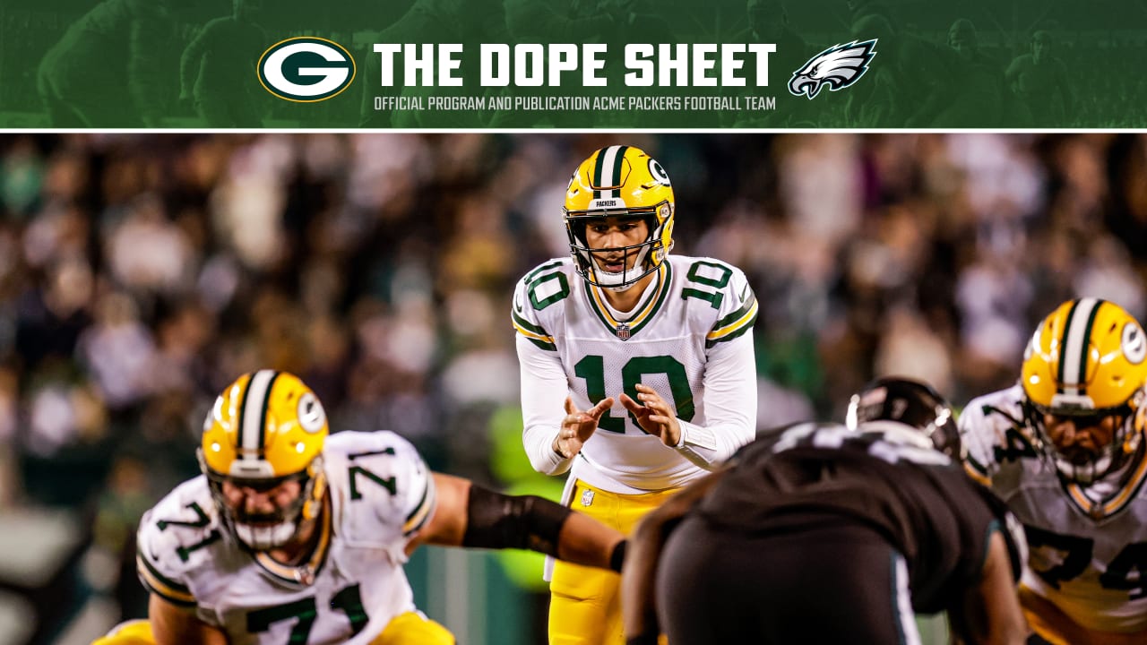 Dope Sheet: Packers travel to Brazil for season opener against Eagles