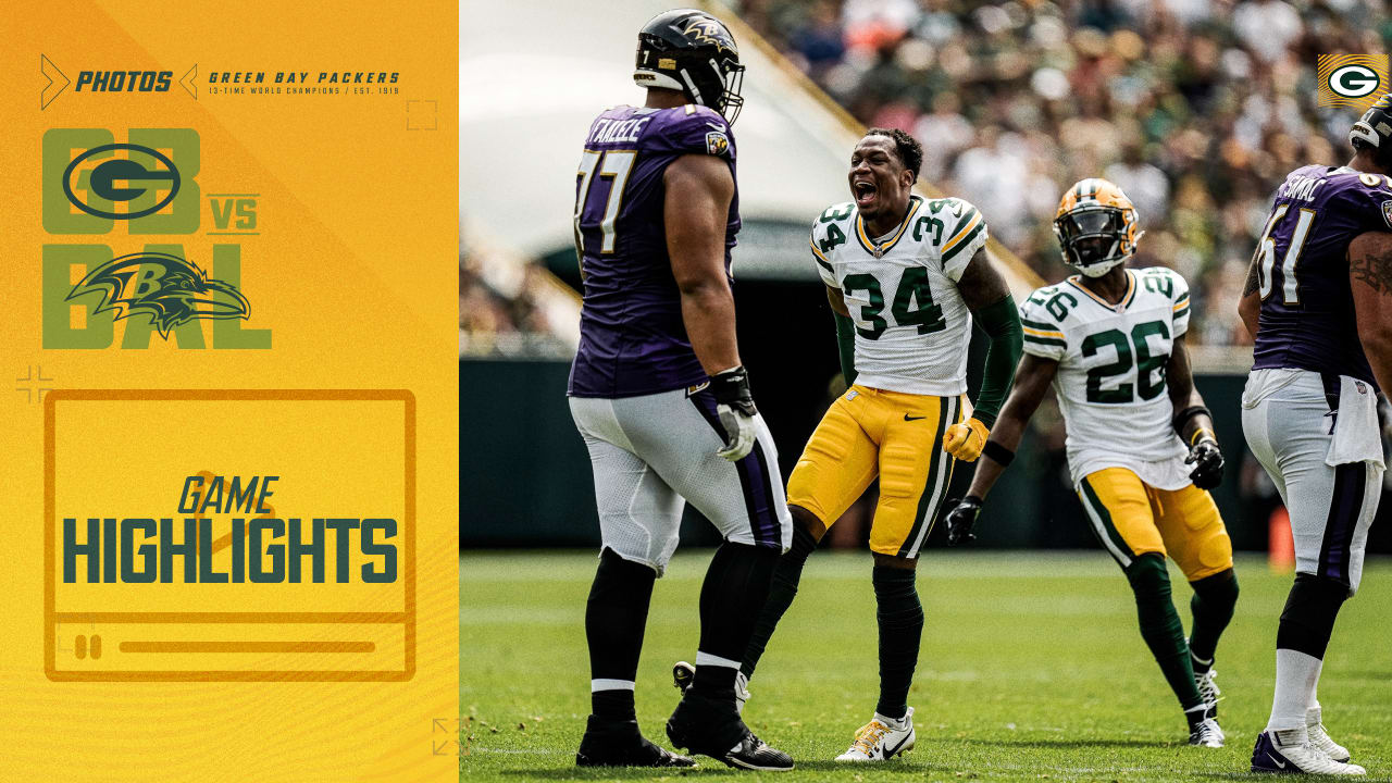 Kalen King makes a strong tackle on WR Devontez Walker | Packers vs. Ravens