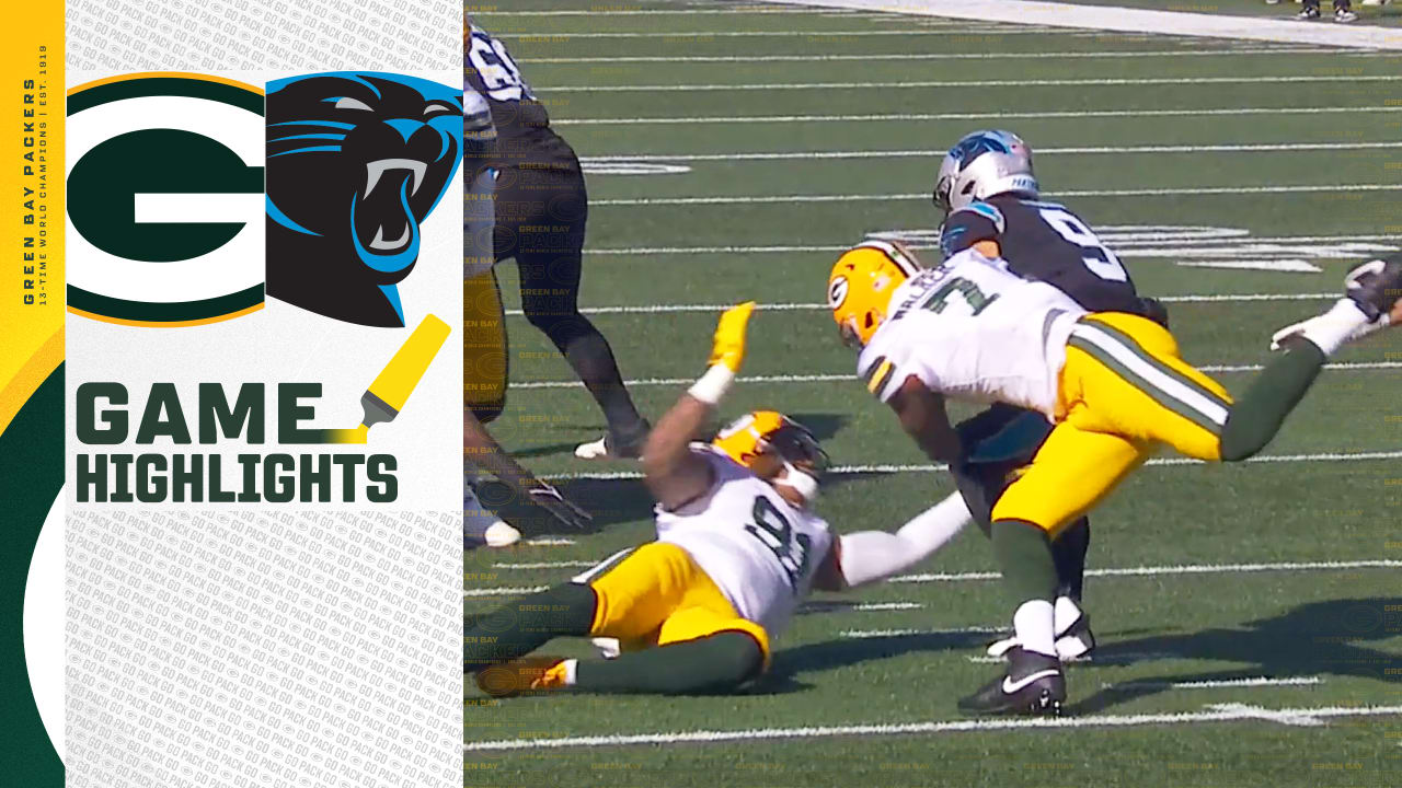 Preston Smith and Quay Walker combine for a sack of Bryce Young ...