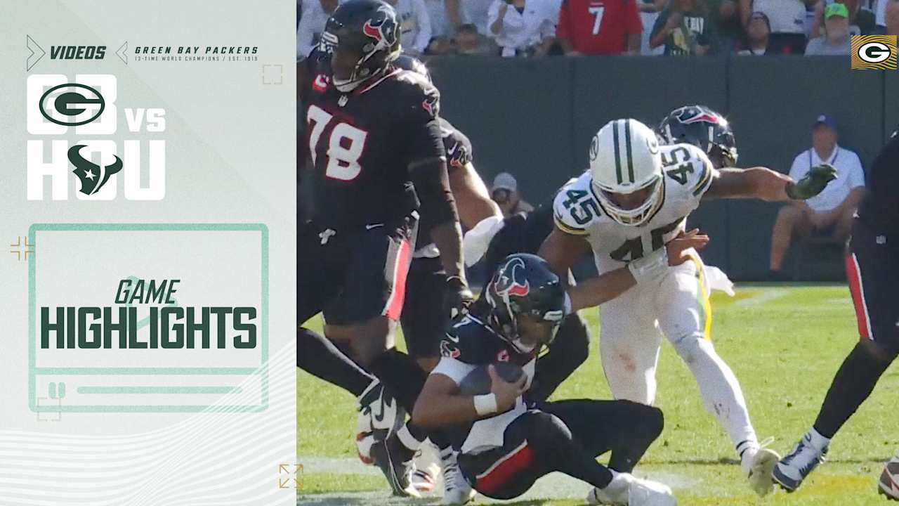 Eric Wilson's SECOND third-down sack| Packers vs. Texans