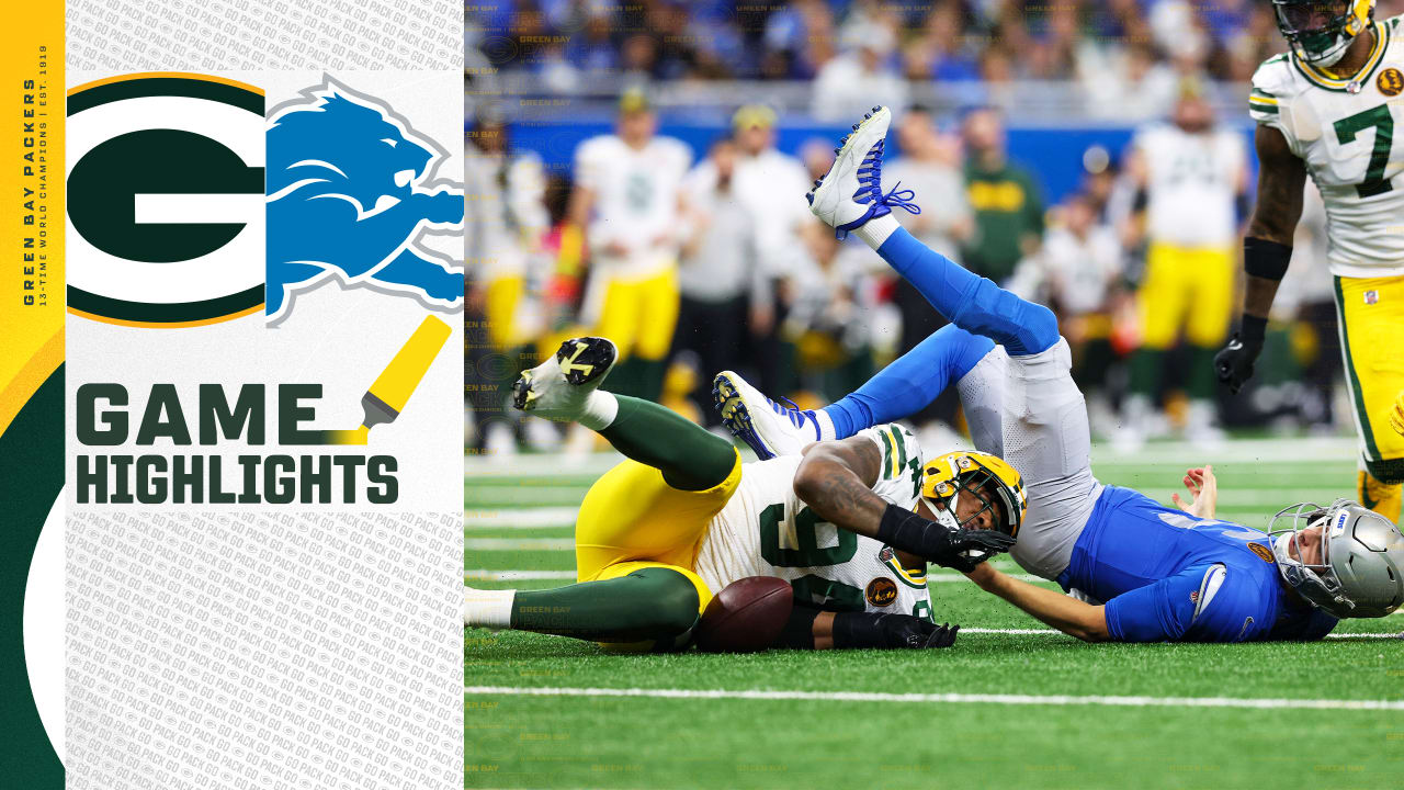 Karl Brooks forces the fumble and recovers it | Packers vs. Lions