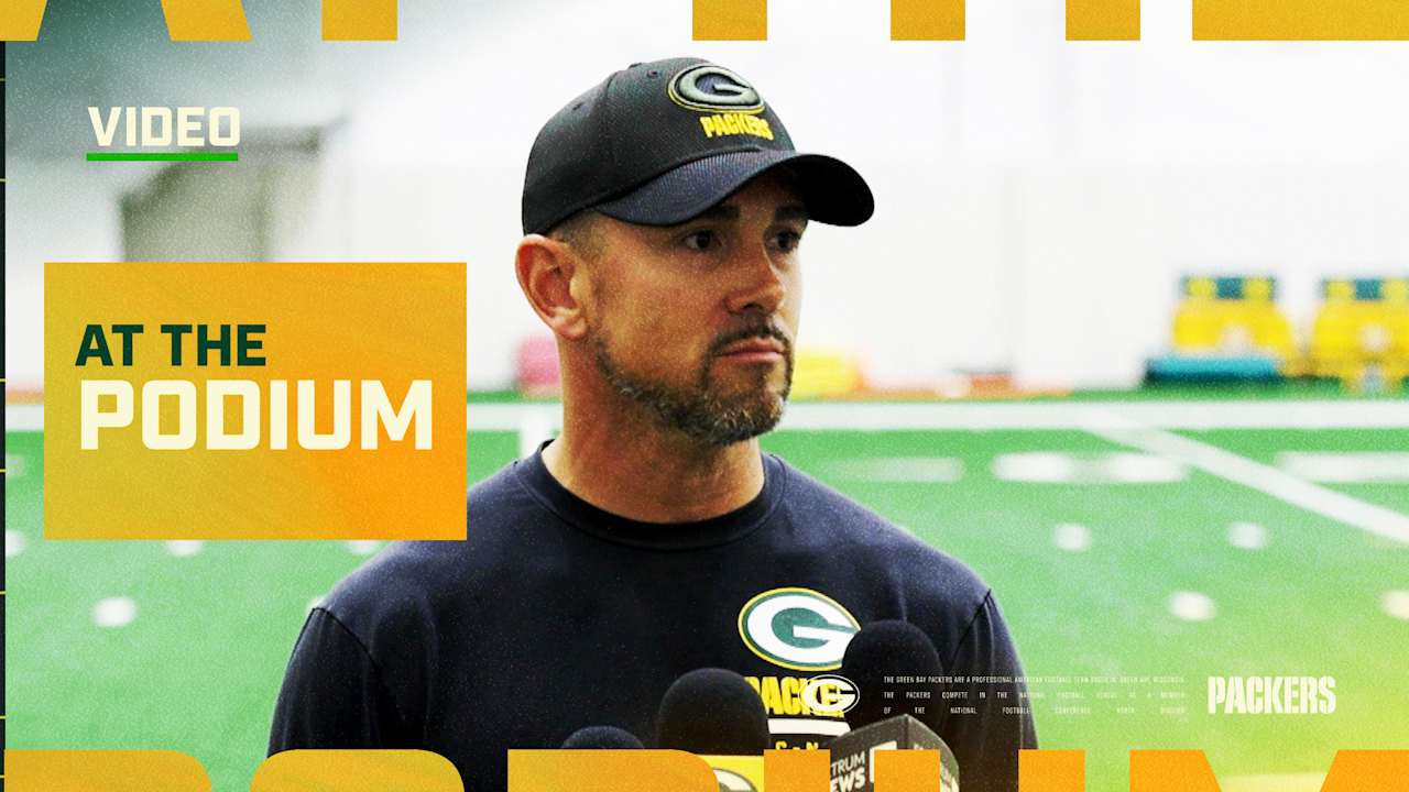 Matt LaFleur on Josh Whyle: 'He's shown a lot of good things'