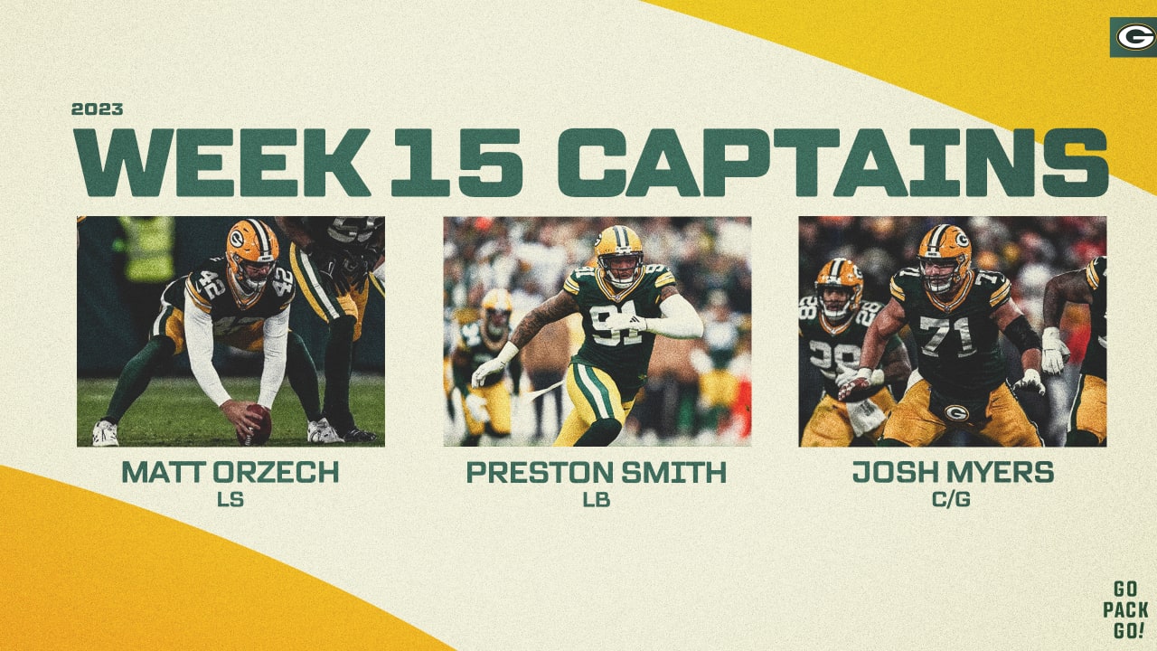 Packers pick captains for Week 15 game vs. Buccaneers