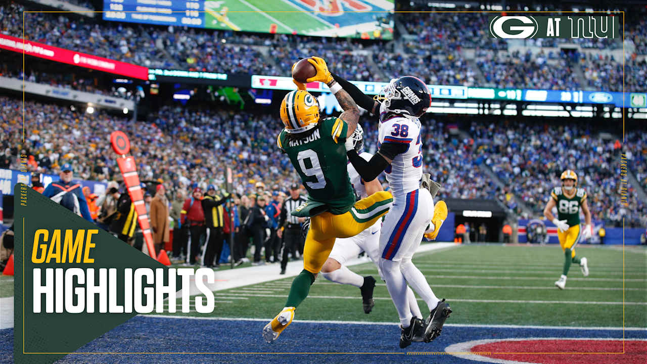 Christian Watson TOUCHDOWN in double coverage | Packers vs. Giants