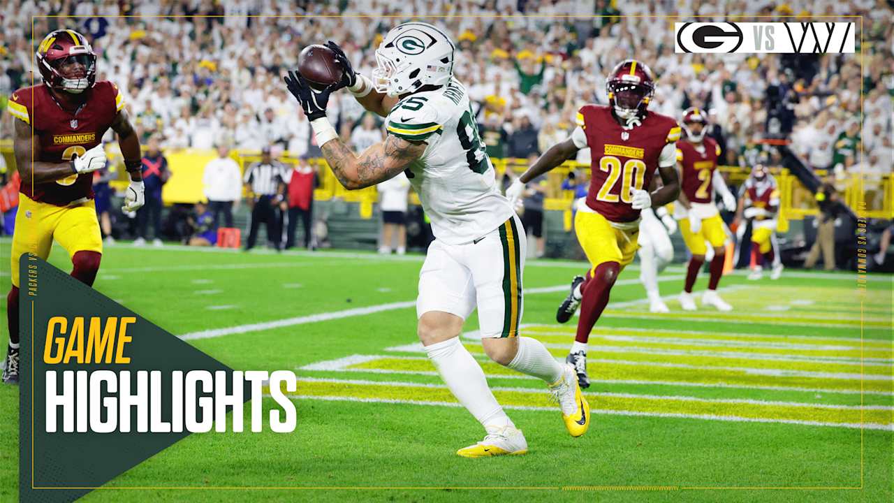 Jordan Love to Tucker Kraft TOUCHDOWN | Packers vs. Commanders