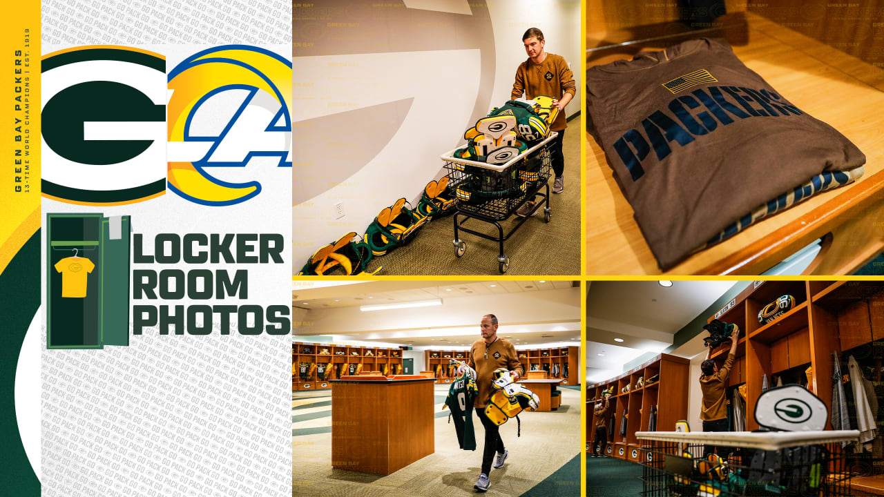 Photos: Packers' equipment staff prepares Lambeau Field locker room for ...
