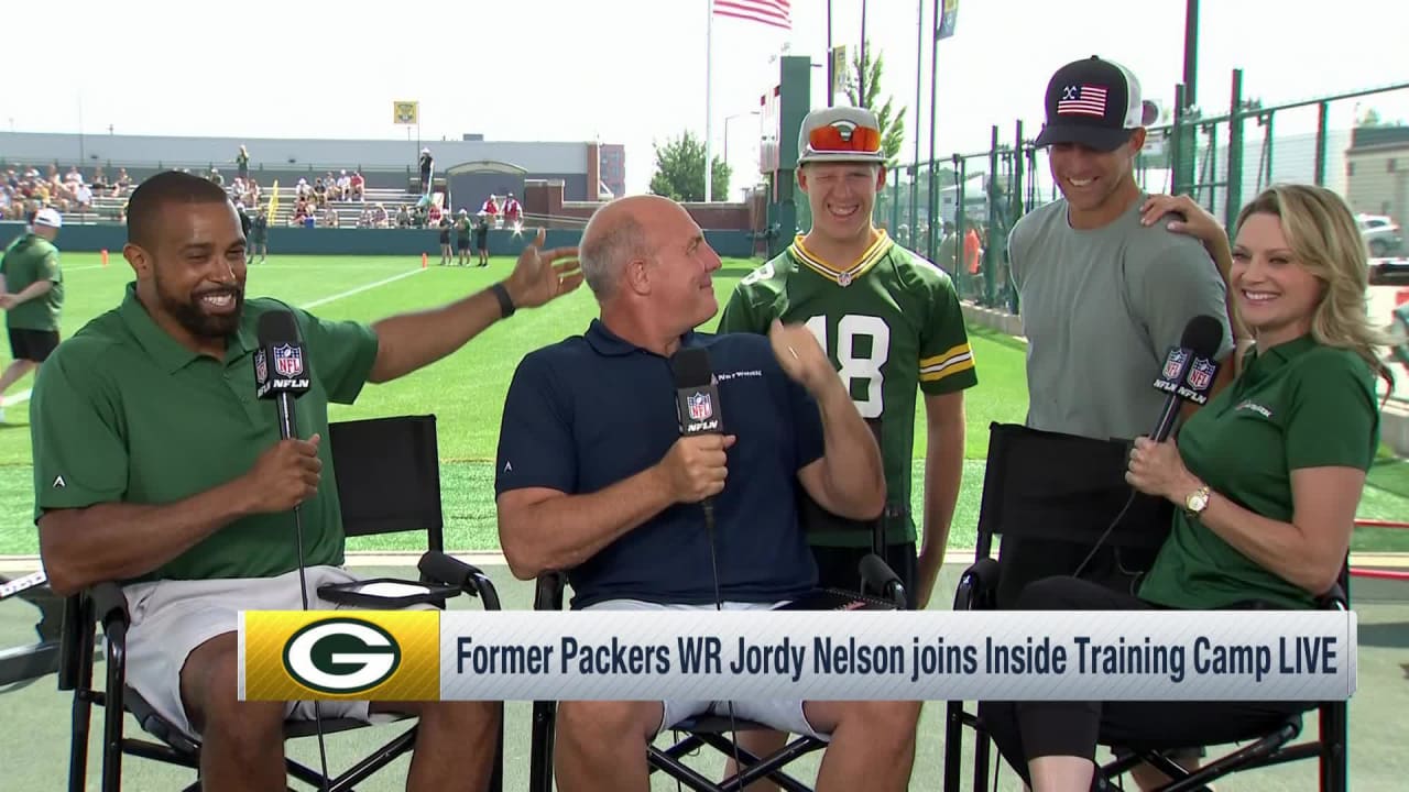 Jordy Nelson visits Packers training camp