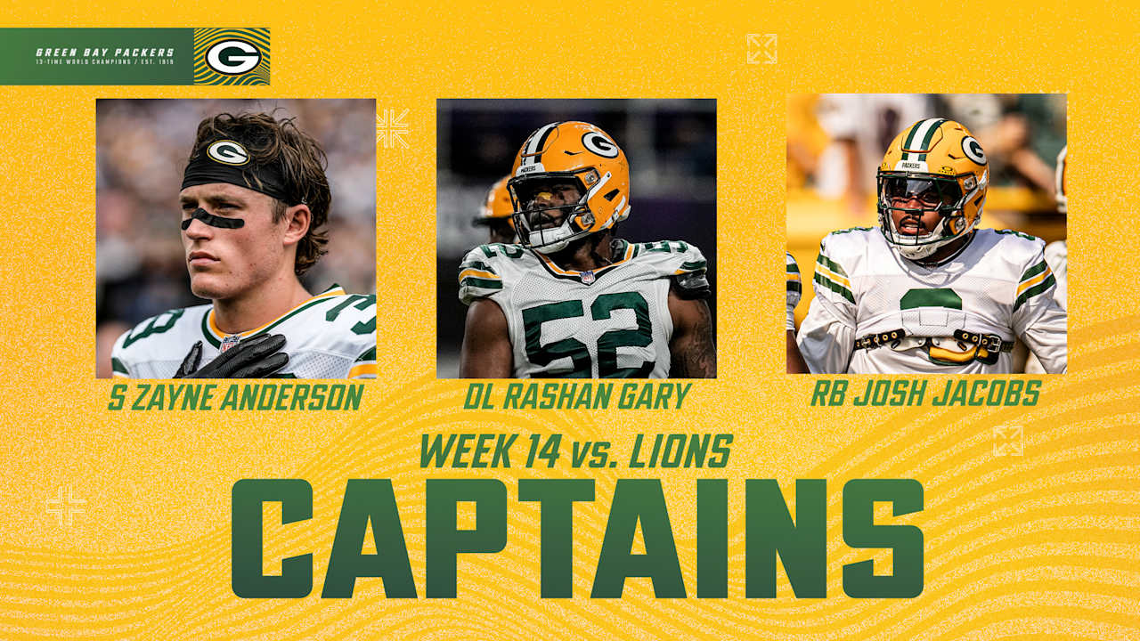 Packers pick captains for Week 14 vs. Lions