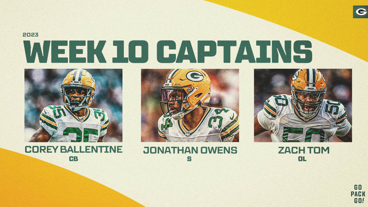 Packers pick captains for Sunday's Steelers game