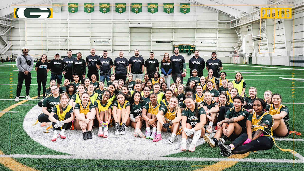 Photos: Packers host Girls FLAG College Showcase